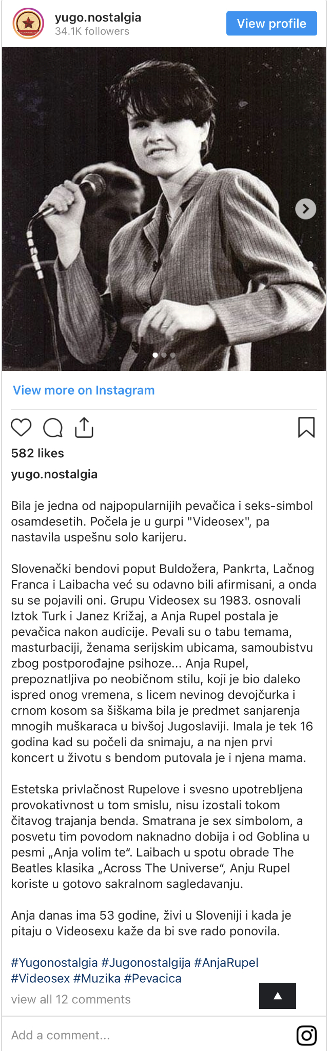 U NJU JE BILO ZALJUBLJENO POLA SFRJ, A JEDAN BEND POSVETIO JOJ JE ...