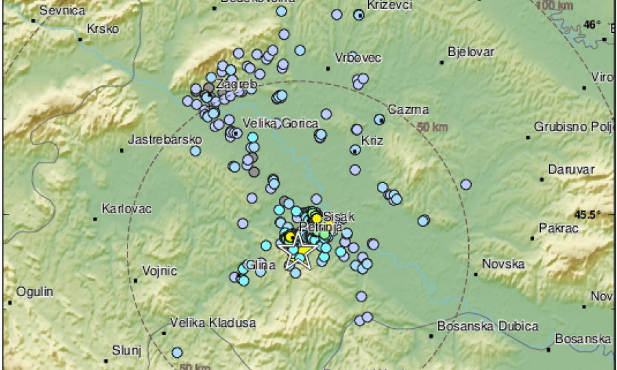 ZALJULJALO SE U SUSJEDSTVU: Registrovan potres u blizini Petrinje u Hrvatskoj | Slobodna Bosna