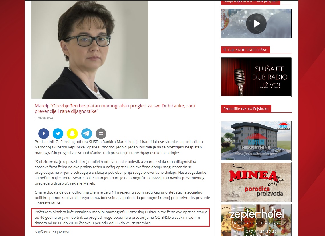 OVO IMA SAMO REPUBLICI 'ŠUMSKOJ': Đajić i SNSD upregli UKC i ljekare u ...