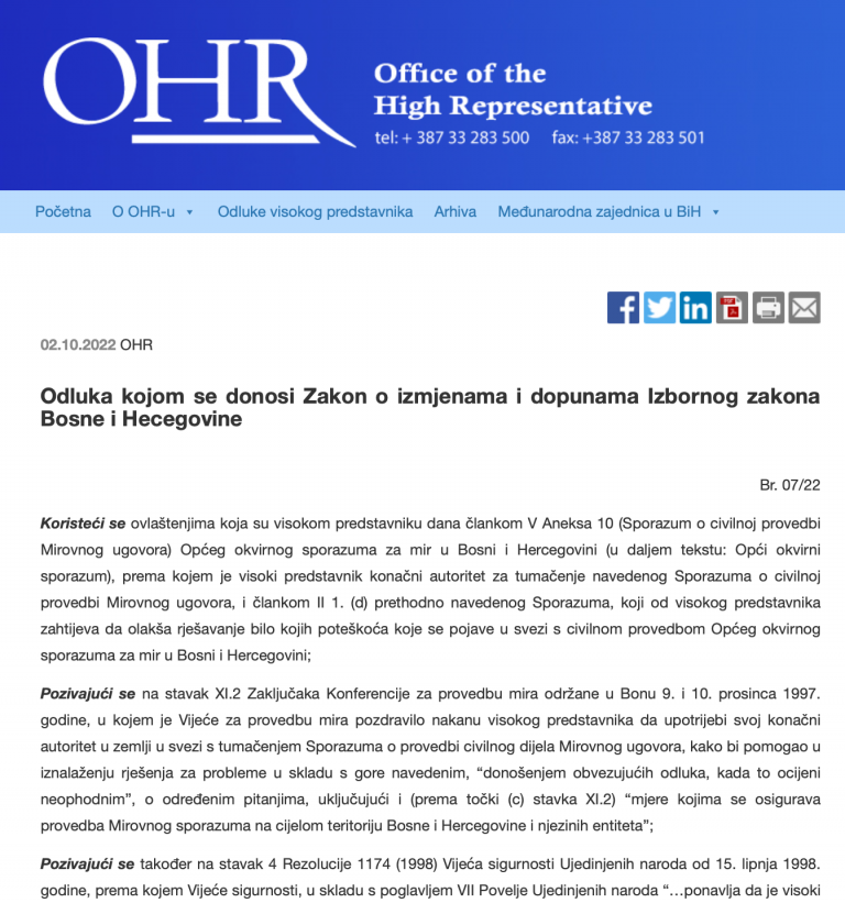 SCHMIDT GLADNOM NE VJERUJE: Sve obmane visokog predstavnika; Kako je tokom pet mjeeci mijenjao ...