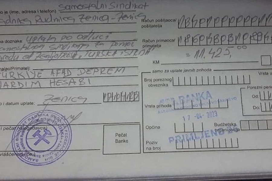 DOBROČINSTVO U TEŠKIM VREMENIMA: Zenički rudari uplatili skoro 11.500 ...