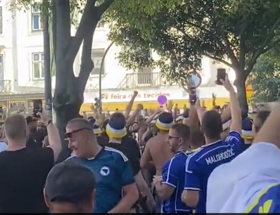 'BOSNOM BEHAR PROBEHARAO': Atmosfera uzavrela, pjesma bh. navijača ...