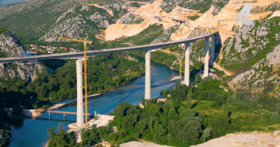 PROJEKAT VRIJEDAN 28 MILIONA EURA: Gradnja najvećeg mosta u BiH je pri ...
