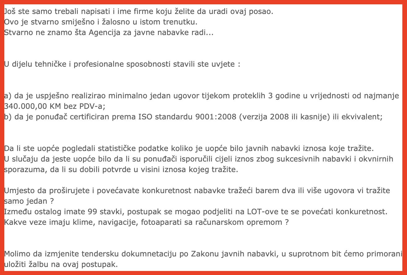 RASPISALA GA VLADA HNK: U tenderu za računarsku opremu pronađene i ...