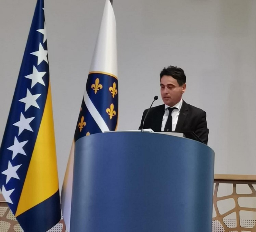 ALIJA KOŽLJAK NA OBILJEŽAVANJU GODIŠNJICE 1. KORPUSA ARMIJE RBiH ...