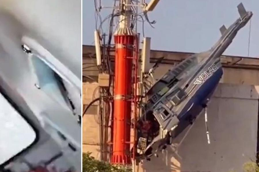 PROCURIO ZASTRAŠUJUĆI SNIMAK: Trenutak pada helikoptera snimljen iz kabine, mislili su da neće ...