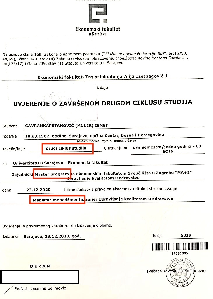 'SB' OBJAVLJUJE DOKUMENTE: Šta je Vladi FBiH pisao dr. Mekić i kako je ...