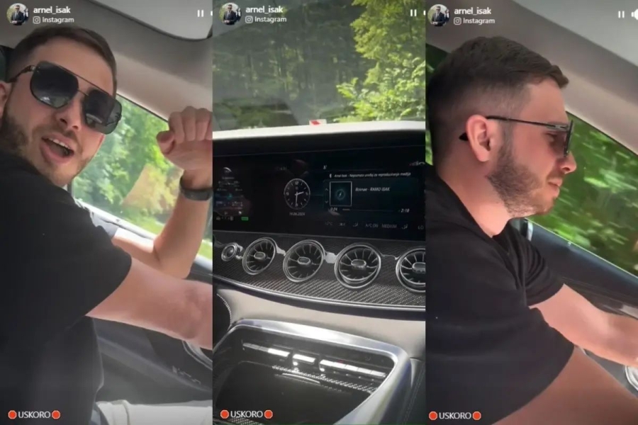 MINISTROV SIN I PARLAMENTARAC: Dok u autu pjeva pjesmu posvećenu ocu ...