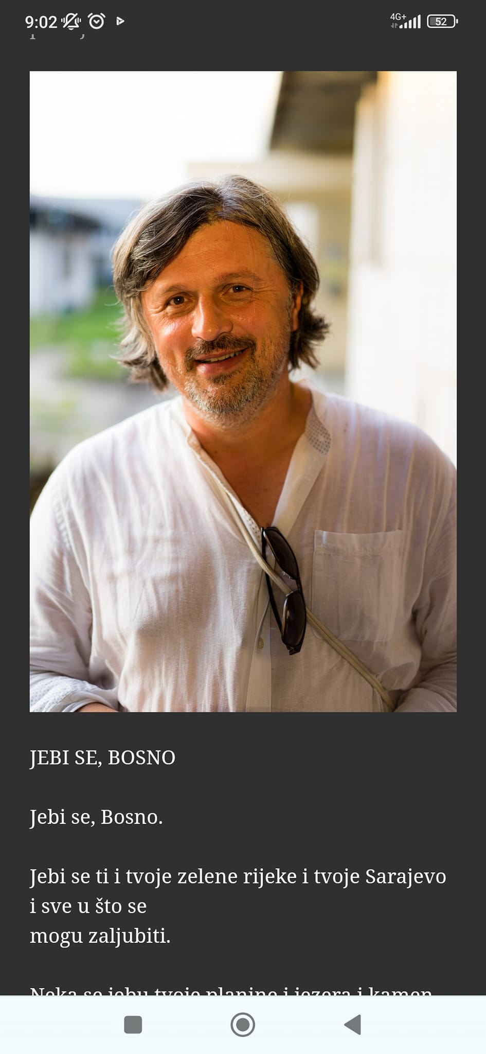 JEDNA PJESMA RAZBJESNILA JAVNOST: Pjesnik je kandidat za gradonačelnika ...