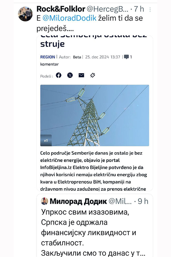 'SVE SE RASPADA, A ON PRIČA O...': Burne reakcije na društvenmi mrežama nakon istupa Milorada ...