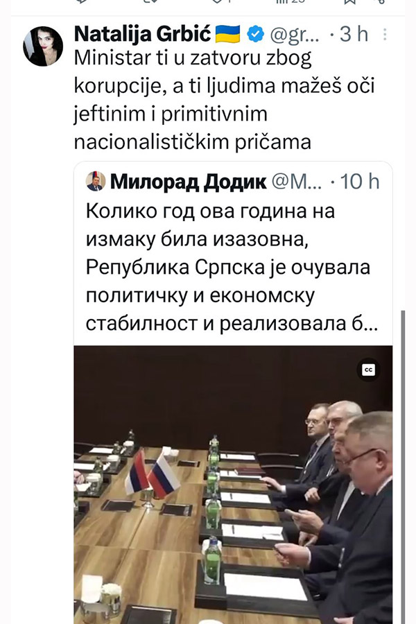 'MINISTAR TI U ZATVORU ZBOG KORUPCIJE, A TI LJUDIMA...': Burne reakcije na društvenim mrežama ...