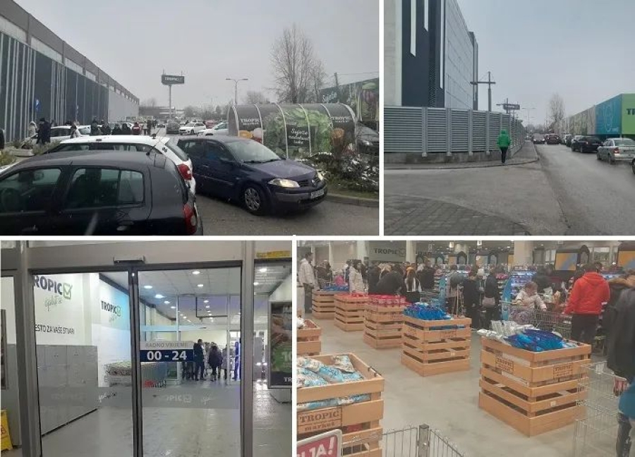 NERADNA NEDJELJA PADA U VODU: Sarajlije pohrlile u kupovinu (FOTO ...