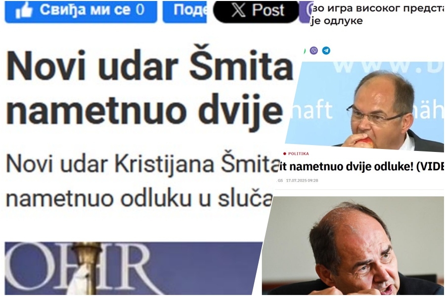 HISTERIJA U DODIKOVIM MEDIJIMA: 'Novi udar Schmidta na Republiku Srpsku ...