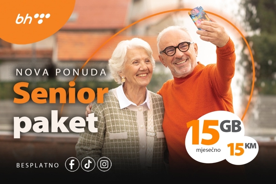 ZA VAS KOJI ZASLUŽUJETE VIŠE: Otkrijte novi Senior paket BH Telecoma ...